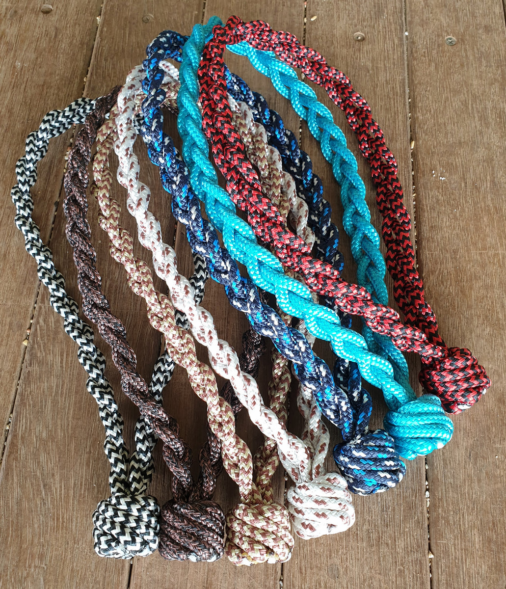 SOFT ROPE LOPING BOSAL/HACKAMORE – BLUE ROAN ROPES and TACK