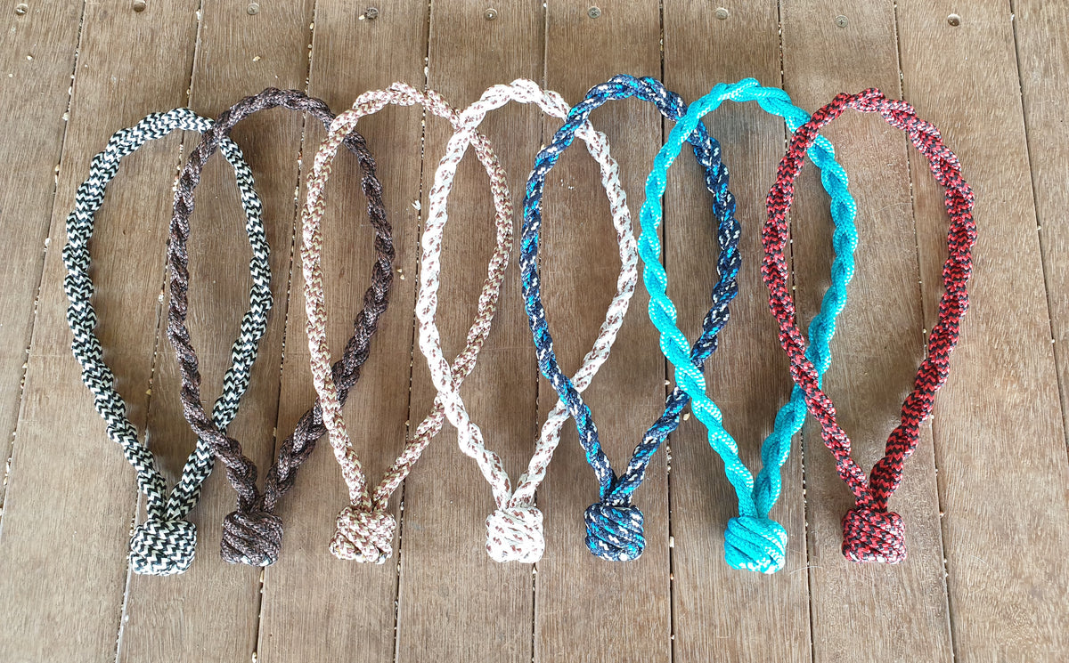 SOFT ROPE LOPING BOSAL/HACKAMORE – BLUE ROAN ROPES and TACK