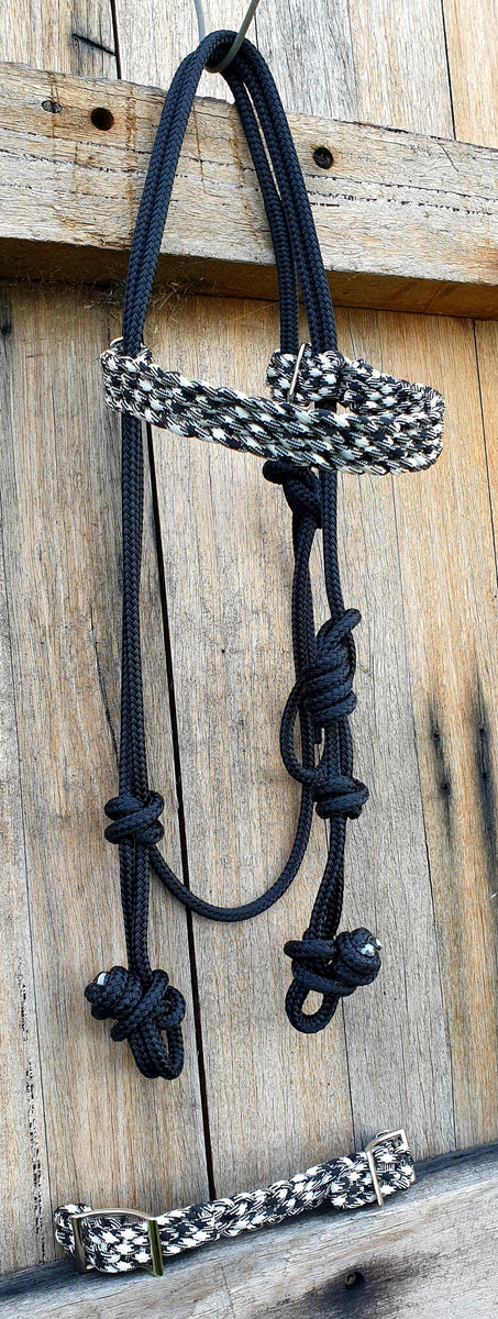 BRAID and ROPE BRIDLE HEAD – BLUE ROAN ROPES and TACK