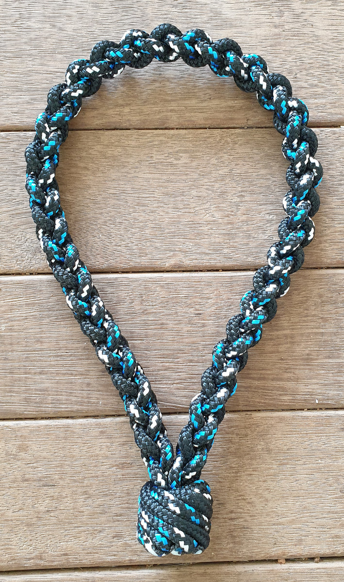 FOUR PLAIT ROUND ROPE BOSAL – BLUE ROAN ROPES and TACK
